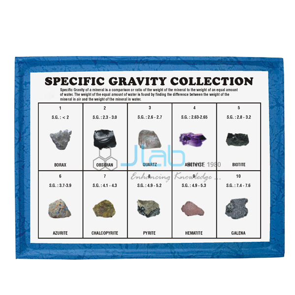 Minerals Specific Gravity Collection (Set of 10) Manufacturers ...