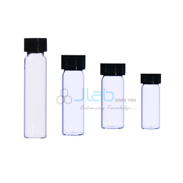 Tall Screw Neck Vial - Neutral Glass, Tall Form, With Closure ...